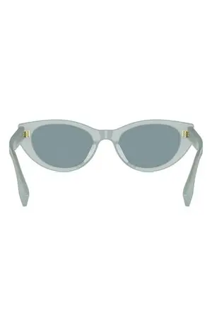 Fendi Lettering 51mm Oval Sunglasses - Lgrno