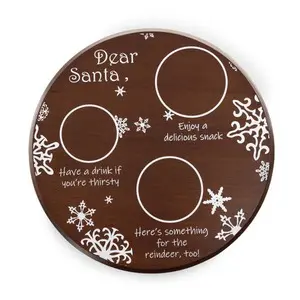 TOSCANA Dear Santa Milk & Cookies Serving Tray