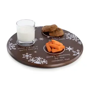 TOSCANA Dear Santa Milk & Cookies Serving Tray