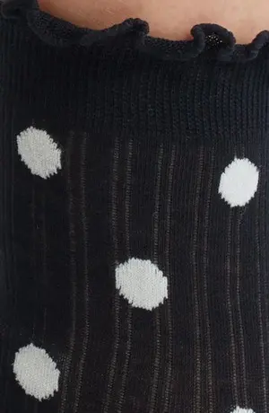 CASA CLARA Claire Polka Dot Ankle Socks