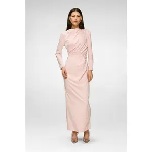 DASKA Ruched Ruchi Dress - Pink