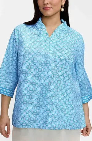 Foxcroft Collared Kaftans Tunics