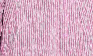 Foxcroft Alicia Stripe Crinkle Jacquard Shift Dress - Pink/white
