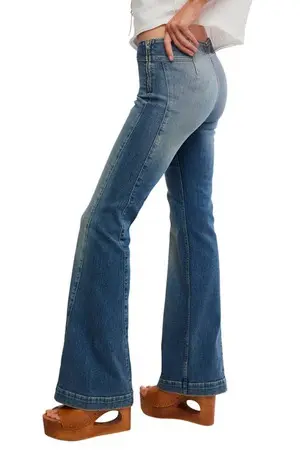 Free People Alamo High Waist Flare Jeans