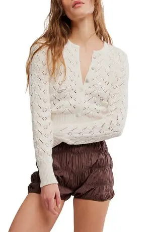 Cotton Pointelle Cardigans