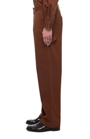Helmut Lang Cotton Chino Pants - Bourbon