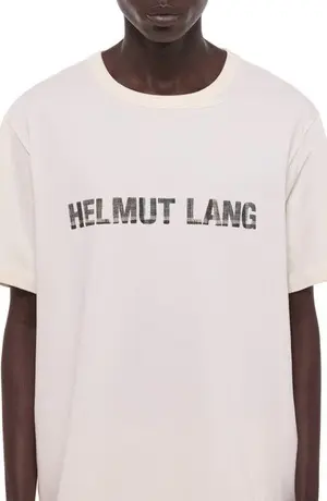 Helmut Lang Check Logo Graphic T-shirt