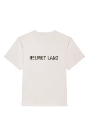 Helmut Lang Check Logo Graphic T-shirt