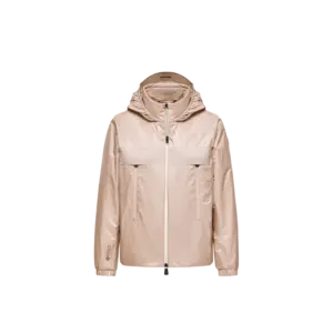 Moncler Fergana Windstopper Hooded Short Down Jacket - Pink
