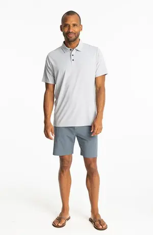 FREE FLY Flex Polo Ii - Heather Aspen Grey