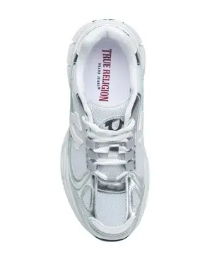True Religion Dreezy Chunky Logo Sneakers - Silver