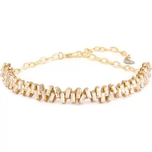 Deepa Gurnani Ilya Choker Necklace - Gold