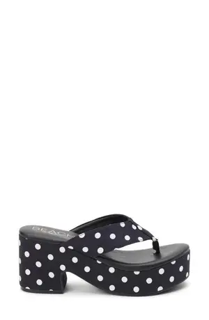 Matisse Bonnie Platform Flip Flop - Black Dot