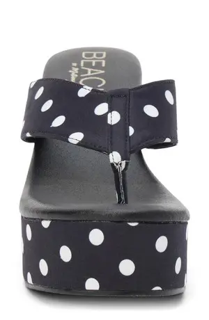 Matisse Bonnie Platform Flip Flop - Black Dot