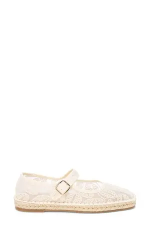Matisse Meg Mary Jane Flat - Ivory Floral