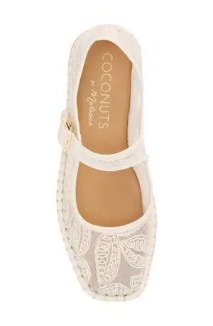 Matisse Meg Mary Jane Flat - Ivory Floral