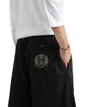 Dolce & Gabbana Regular Fit Drawstring Shorts - Black