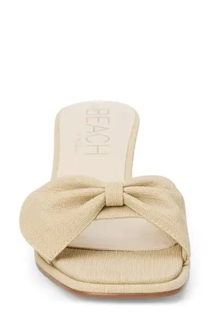Matisse Pompano Kitten Heel Slide Sandal - Natural
