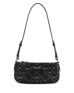 Zadig&Voltaire Z Pocket Monogram Shoulder Bag - Black