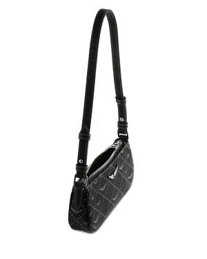 Zadig&Voltaire Z Pocket Monogram Shoulder Bag - Black