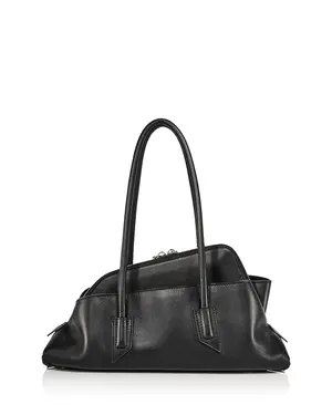 Attico La Passeggiata Small Top Handle Bag - Black