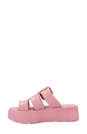 Melissa Platform Buckle Strap Sandals - Pink