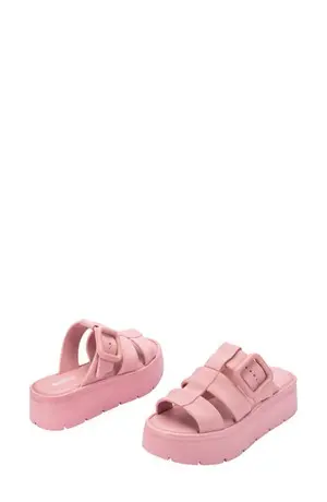 Melissa Platform Buckle Strap Sandals - Pink