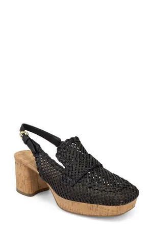 Aerosoles Santina Raffia Slingback Pumps - Black