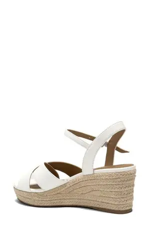 Aerosoles Casarina Platform Wedge Sandal - White