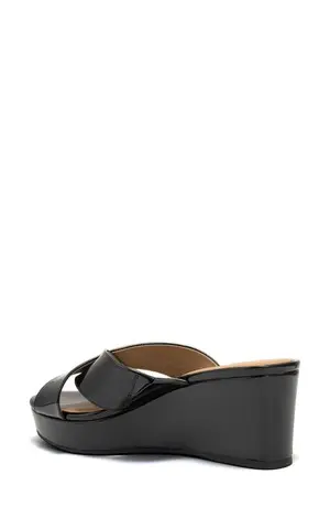 Aerosoles Cruis Platform Wedge Sandal - Black