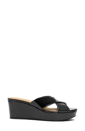 Aerosoles Cruis Platform Wedge Sandal - Black