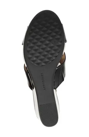 Aerosoles Cruis Platform Wedge Sandal - Black