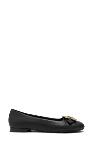 Aerosoles Paradise Buckle Flat - Black