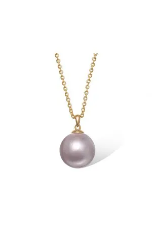 RETRO CHIC Shell-pearl Necklace - Pink