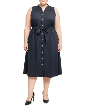 Standards & Practices Tie Detailed Day Dresses