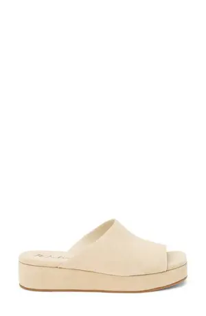 Matisse Lido Platform Wedge Slide Sandal - Sand