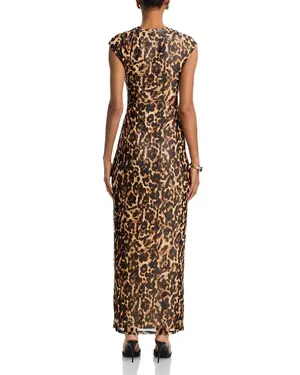 AFRM Cody Animal Print Dress