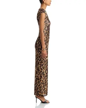 AFRM Cody Animal Print Dress