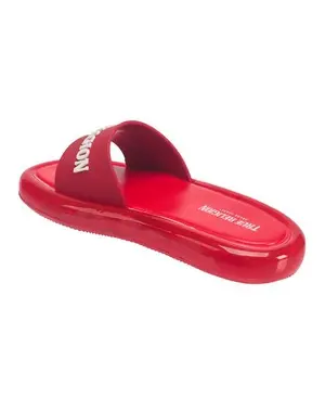 True Religion Logo Strap Jelly Slide - Red