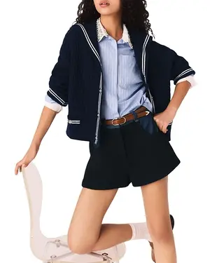 Maje Paneled Shorts For Women