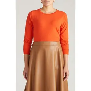 Universal Standard Long Sleeve T-shirt - Orange Flame