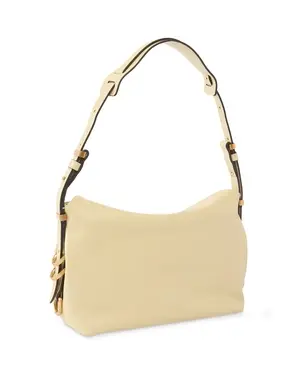 Pinko Mini Leather Saddle Shoulder Bag - Yellow