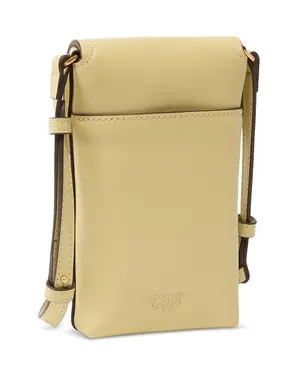 Pinko Saddle Leather Phone Crossbody