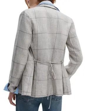 Rag & Bone Plaid Linen Blazer