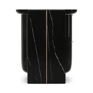 CARACOLE Overlap Large Nightstand, Dark