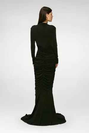 DASKA Ares Ruched Maxi Dress