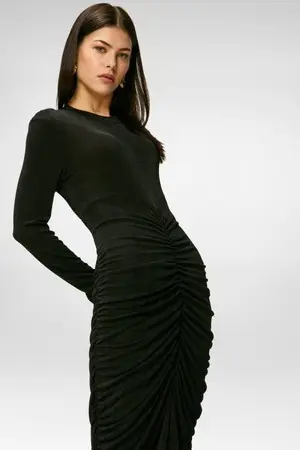 DASKA Ares Ruched Maxi Dress