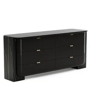 CARACOLE Overlap Dresser, Dark - Piano Black/whisper Of Gold/nero Marqu