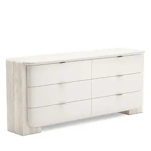 CARACOLE Overlap Dresser, Light - Almond Milk/gold/travertine