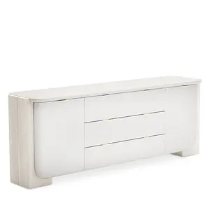CARACOLE Overlap Sideboard, Light - Almond Milk/gold/travertine